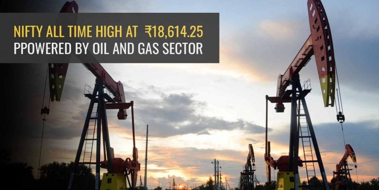 Nifty All Time High at ₹18,614.25 - Powered by Oil and Gas Sector ...