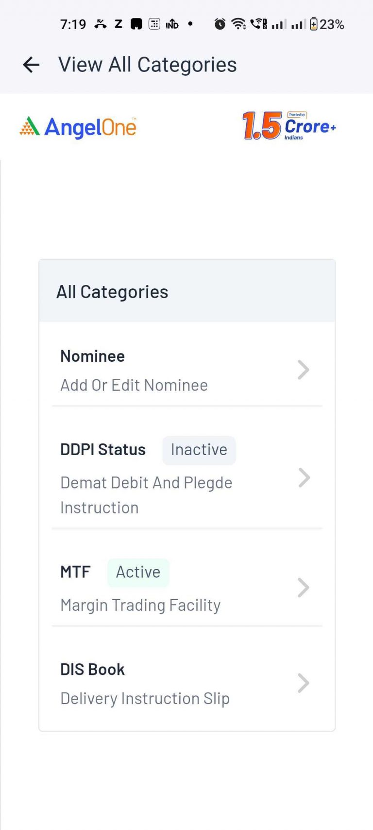Step-by-step Procedure to Set Up DDPI on Angel One