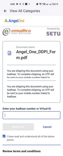 Step-by-step Procedure to Set Up DDPI on Angel One