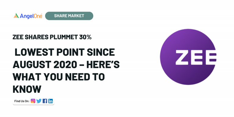 ZEE Shares Plummet 30% to Lowest Since August 2020 | Angel One