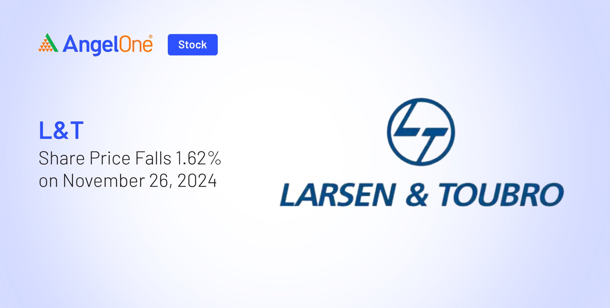 L T Share Price Falls 1.62 on November 26 2024