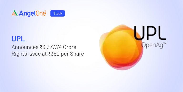 UPL Announces ₹3,377.74 Crore Rights Issue at ₹360 per Share